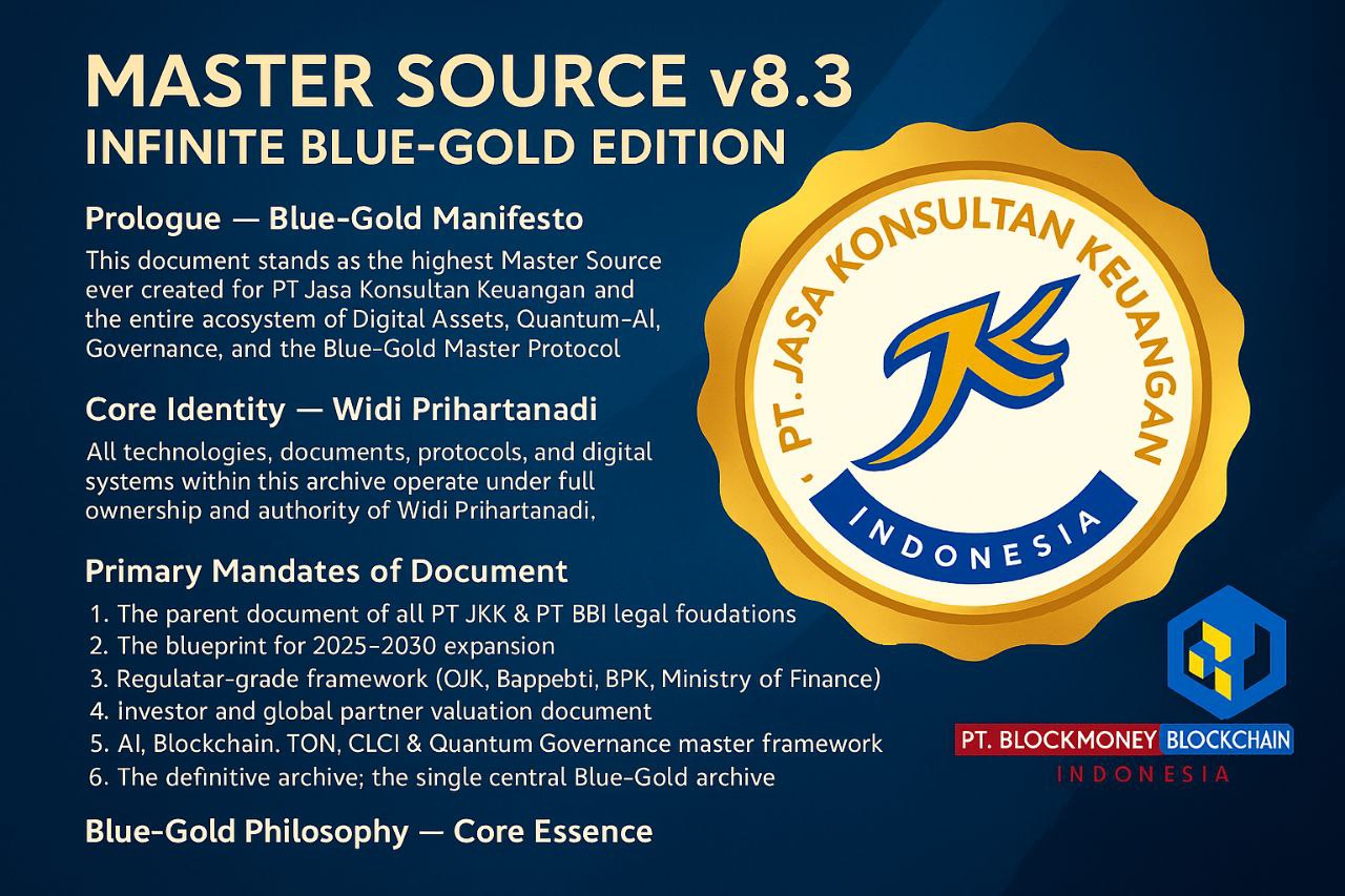 MASTER SOURCE v8.3 — INFINITE BLUE-GOLD EDITION – BY PT JASA KONSULTAN ...